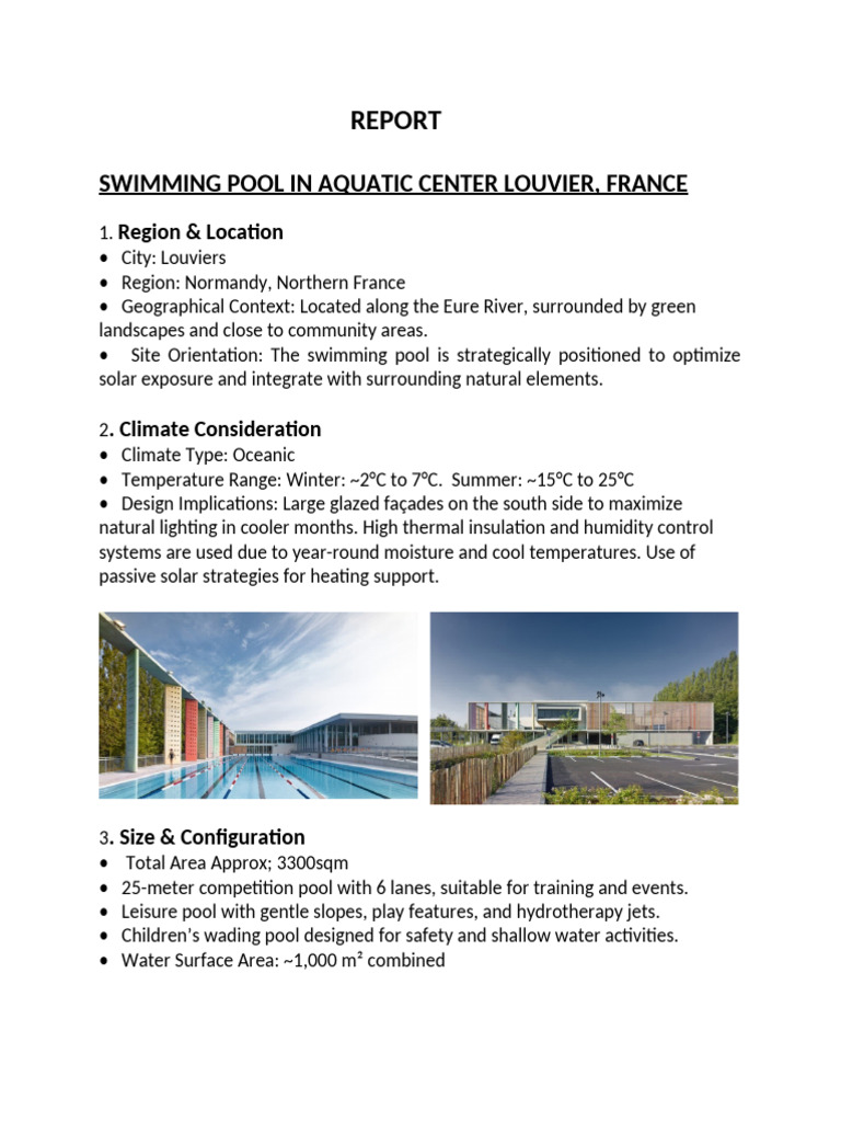 Report Swimming Pool | PDF