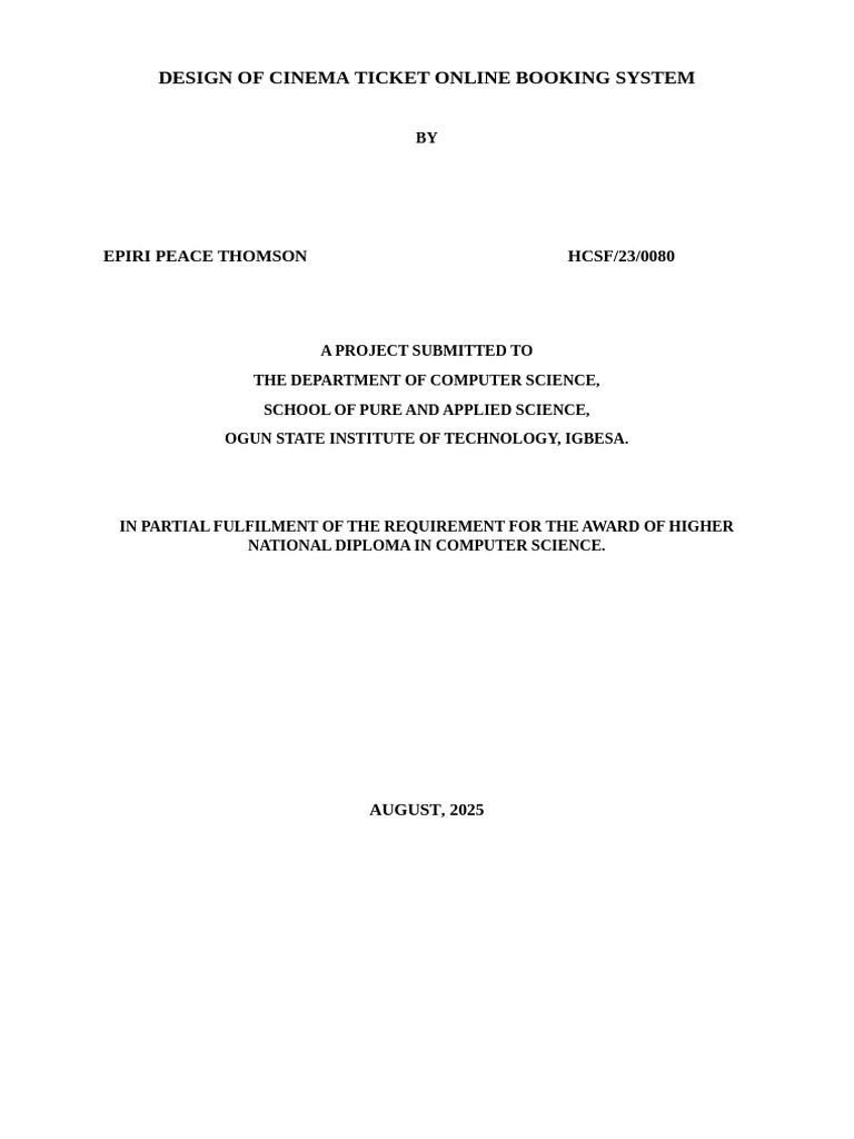 Efficient Cinema Ticket Checkout Design | PDF | Software Development ...