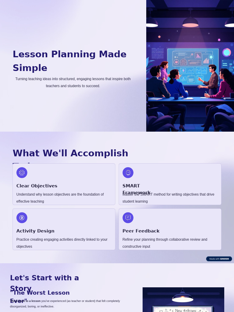 Lesson Planning Made Simple | PDF | Learning | Teachers