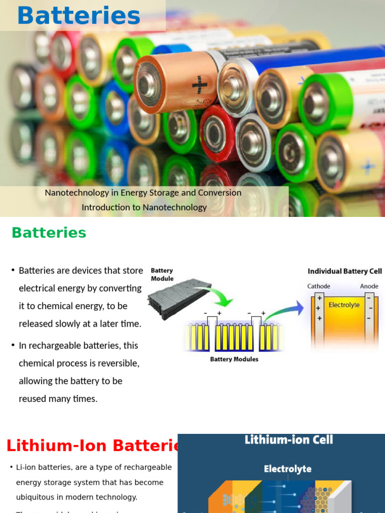 6b) Batteries | PDF | Lithium Ion Battery | Anode