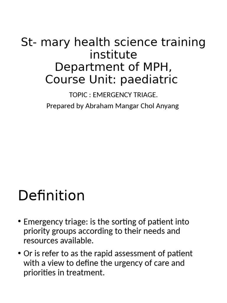 Emergency Triage | PDF | Respiratory Tract | Breathing