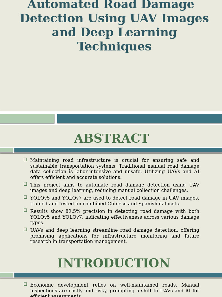 UAV-Based Road Damage Detection AI | PDF | Unmanned Aerial Vehicle ...