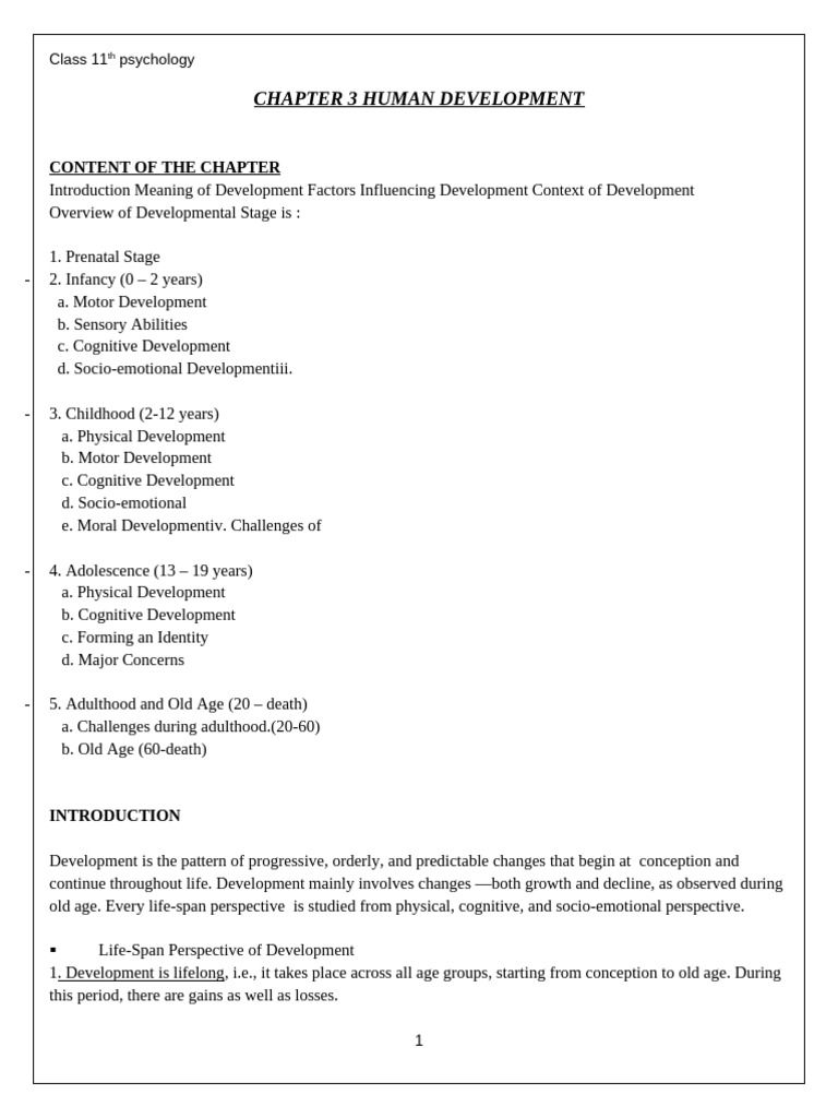CH 3 Human Development Psy 11th | PDF | Adolescence | Puberty