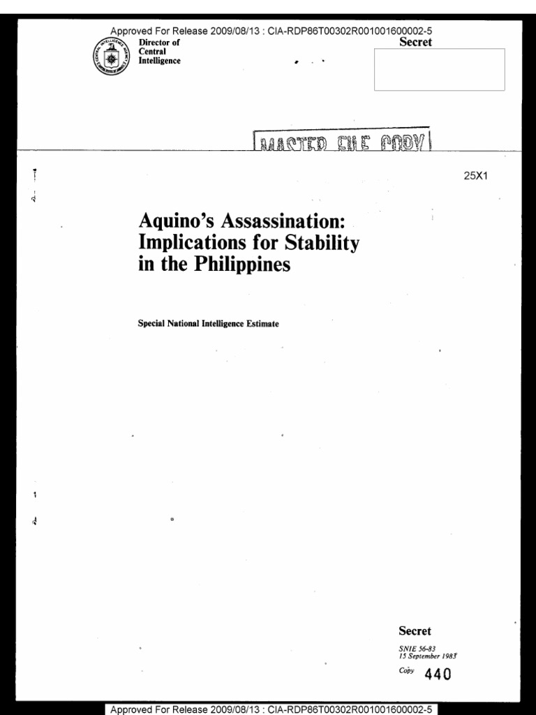 Ninoy Aquino's Assassination | PDF