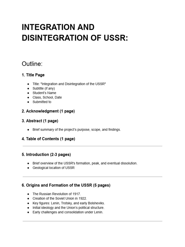 Integration and Disintegration of Ussr | PDF | Soviet Union | World ...