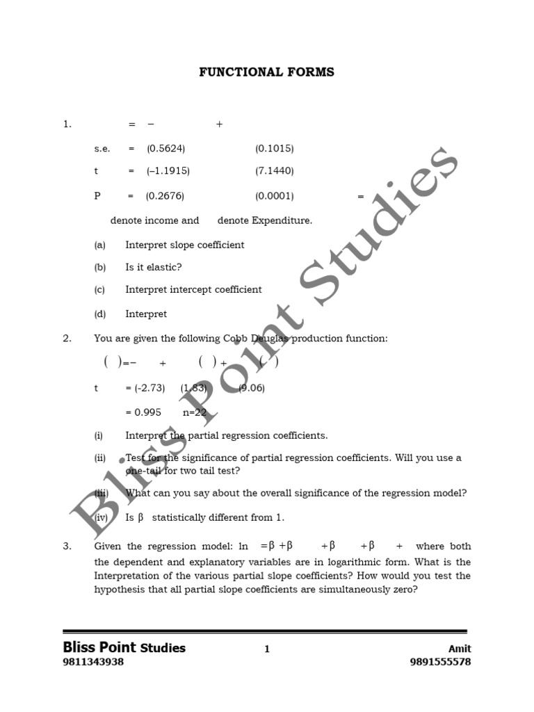 Bliss Point Regression Analysis Insights | PDF | Linear Regression ...