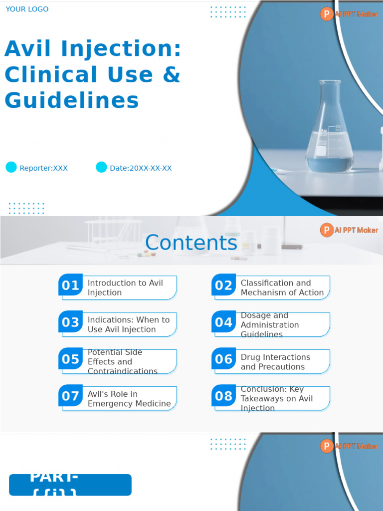 AIPPTMaker - Avil Injection - Clinical Use & Guidelines | PDF | Allergy ...