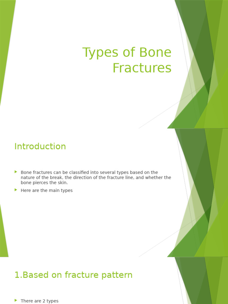 Types of Bone Fractures Explained | PDF | Bone | Osteoporosis