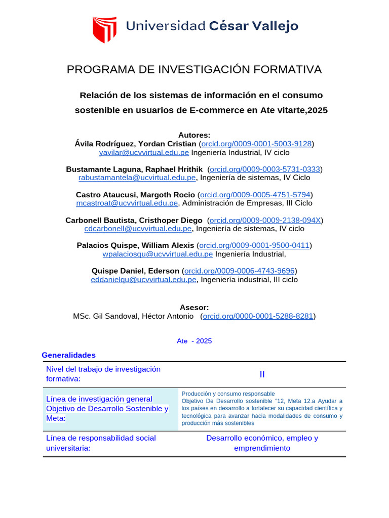 Informe Tif II Grupo 9 | PDF | Desarrollo sostenible | Economias