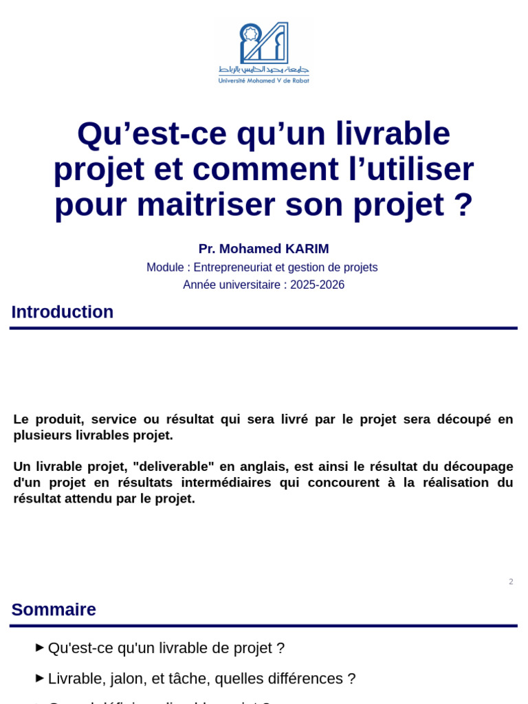 Comprendre les livrables de projet | PDF | Gestion de projet
