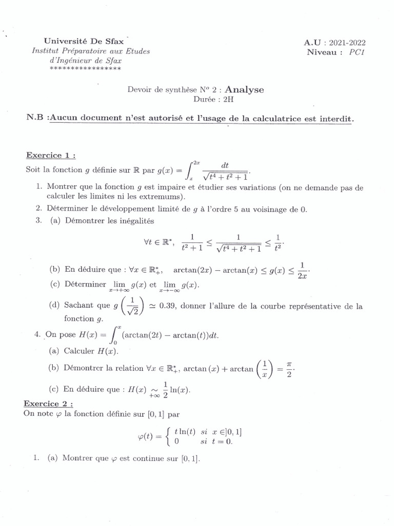 Analyse Ép Syn | PDF