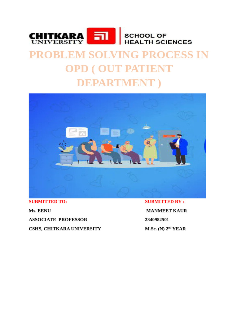 Optimizing OPD Problem Solving Process | PDF | Patient | Medicine