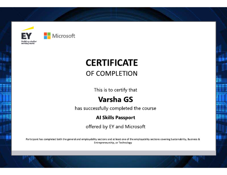 Microsoft Certificate | PDF