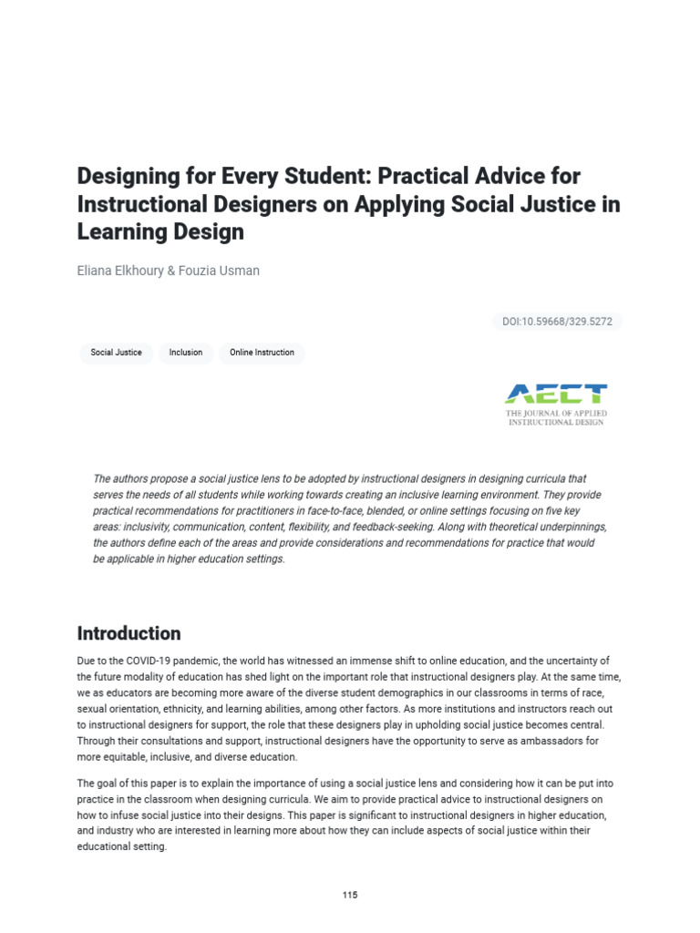 Designing For Every Student Practical Advice For Instructional ...
