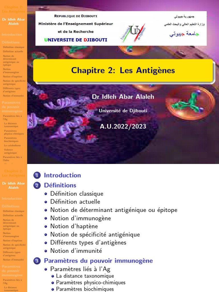 Comprendre les Antigènes et leur Rôle | PDF | Antigène | Épitope