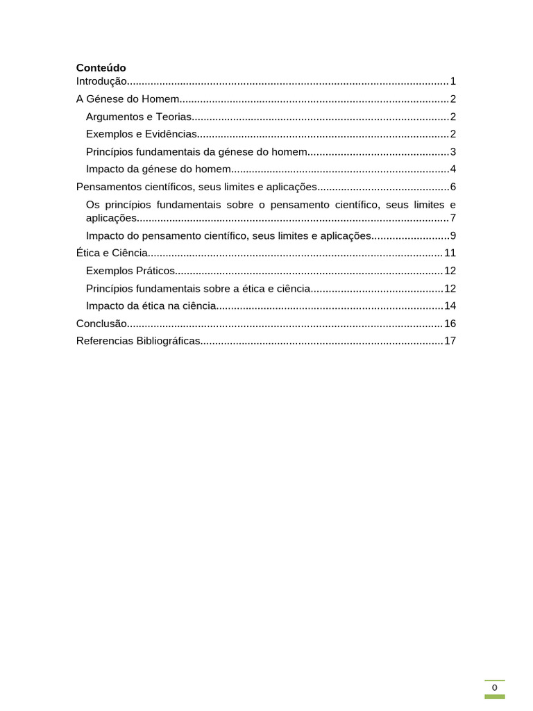 Introdução GENESE DO HOMEM ETICA E CIENCIA | PDF | Science | Humano