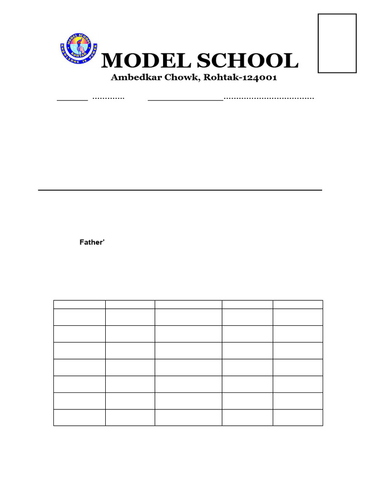 Model School Application Form | PDF | Chess Theory | Chess
