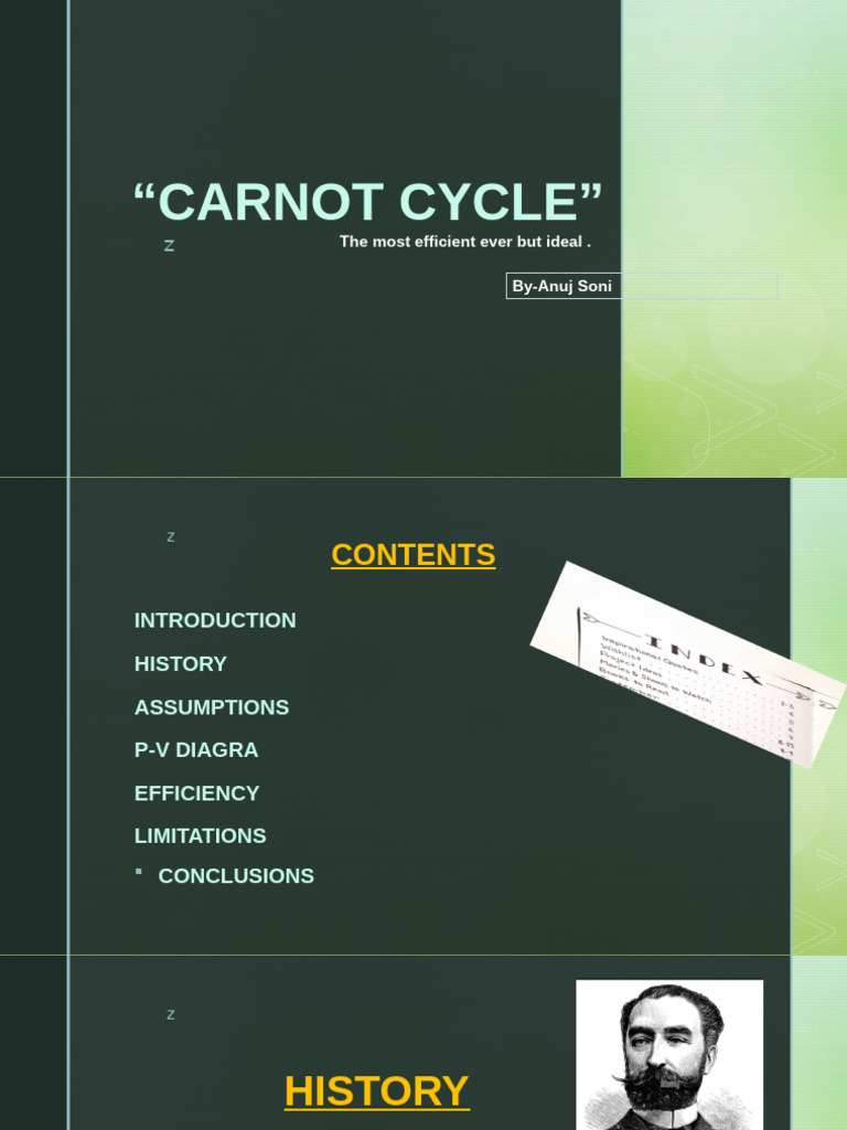 Carnot Cycle - Anuj Soni 2 | PDF