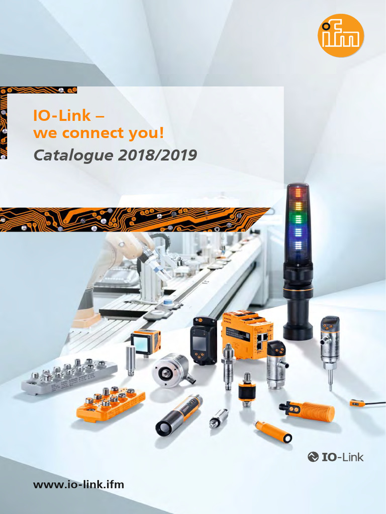 Ifm IO Link Catalogue 2018 2019 GB | PDF | Electrical Connector | Sensor