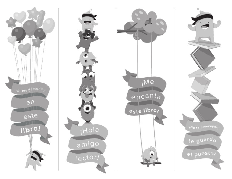 Bookmarks BlackWhite Spanish | PDF