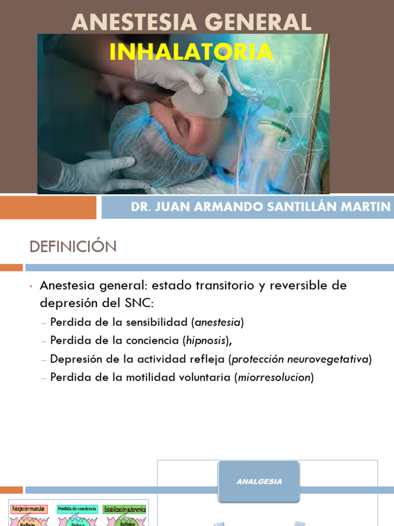 Anestesia General Inhalatoria JASM | PDF | Anestesia