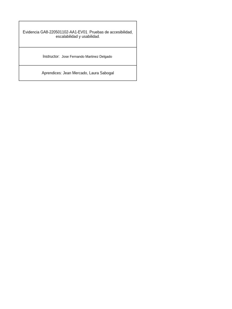 Evidencia GA8-220501102-AA1-EV01. | PDF | Usabilidad | HTML