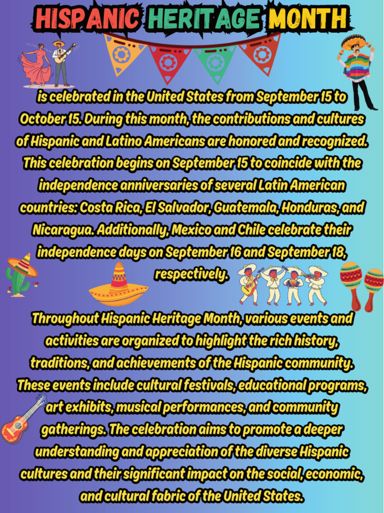 Famosos Hispanic Heritage Coloring Iwth Short Bio | PDF | Hispanic And ...