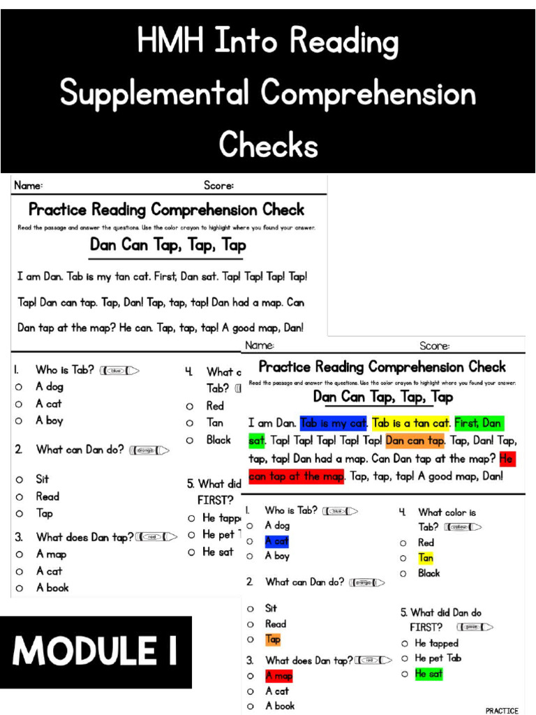 HMHIntoReading1stGradeStartRightReaderComprehensionCheckMod1 1 | PDF