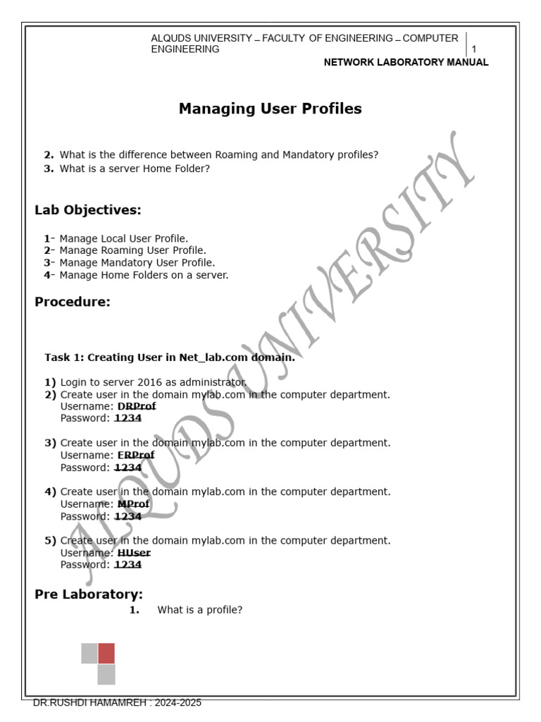 User Profile Management in Windows Server | PDF | Group Policy | User ...