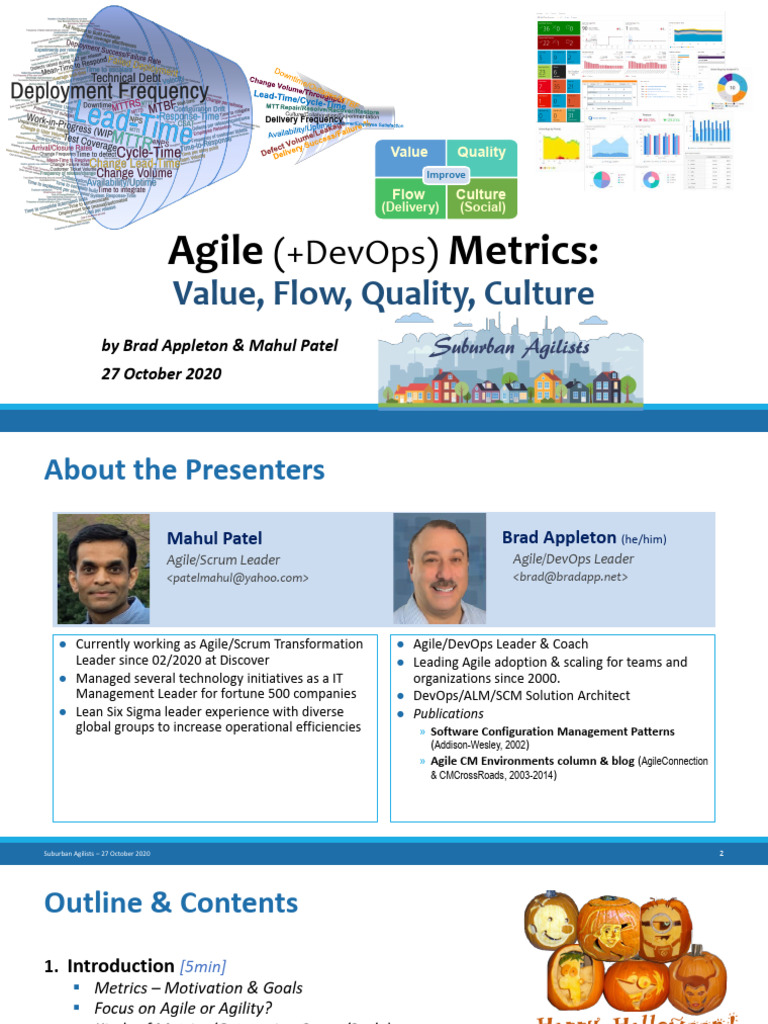 Agile Metrics Value Flow Quality Culture Appleton | PDF | Agile ...