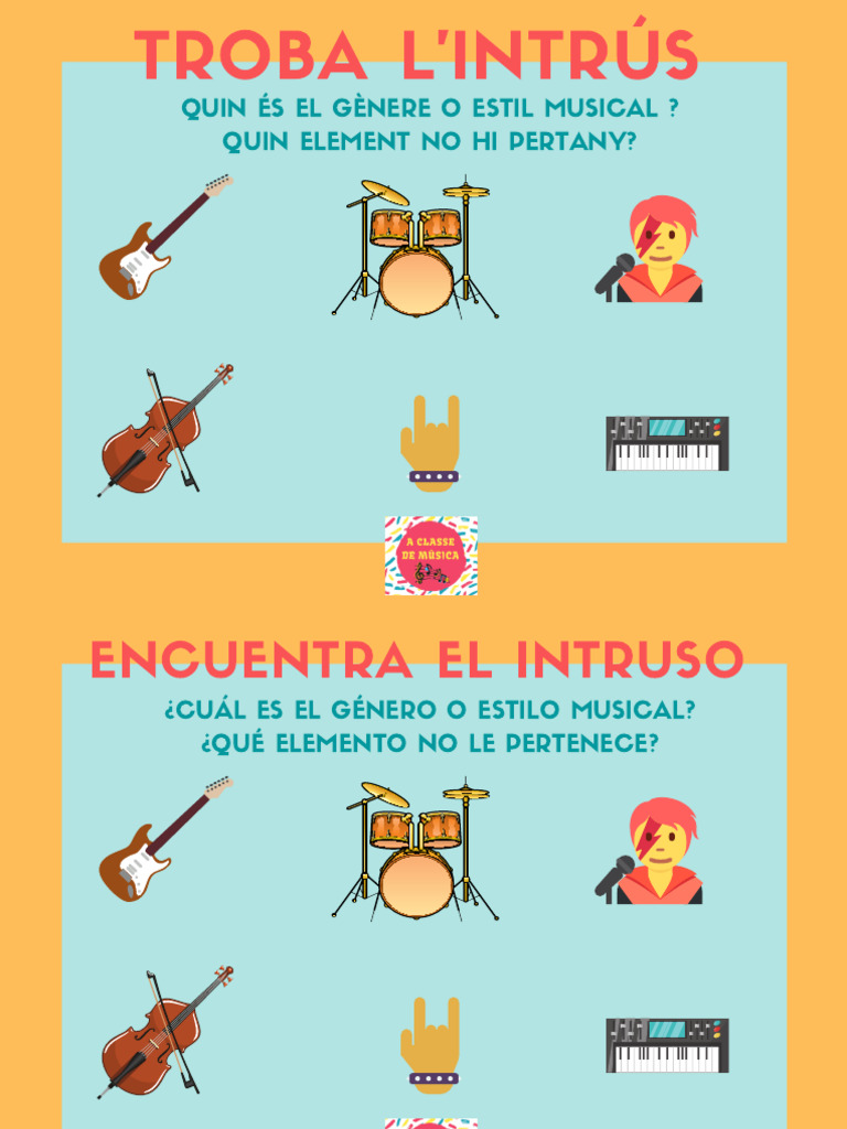 Encuentra el Intruso Musical | PDF
