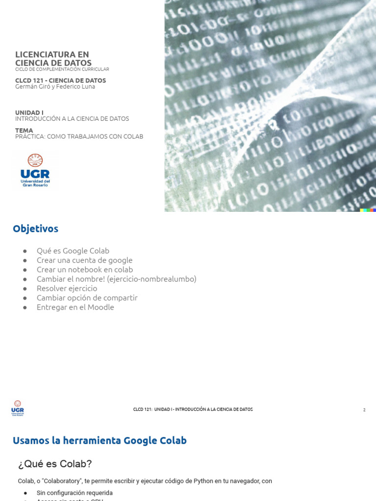 CLCD121-U1-P - Como Trabajamos Con Colab en La Materia | PDF | Moodle ...
