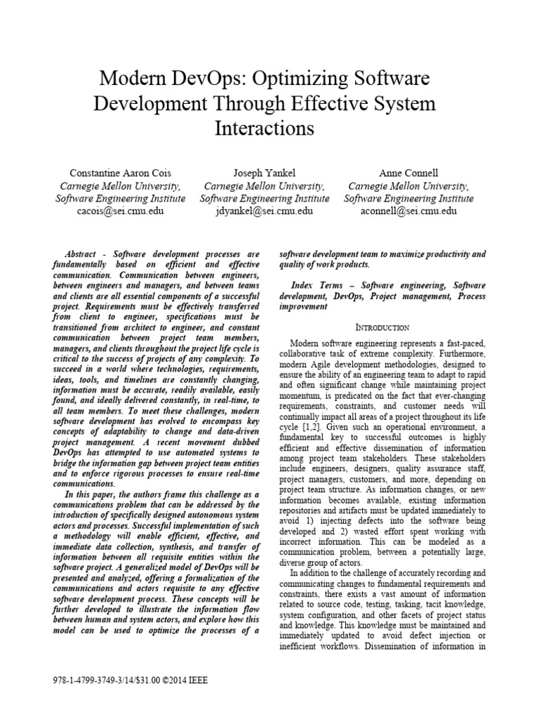 Software Dev Ops | PDF | Software Development Process | Agile Software Development