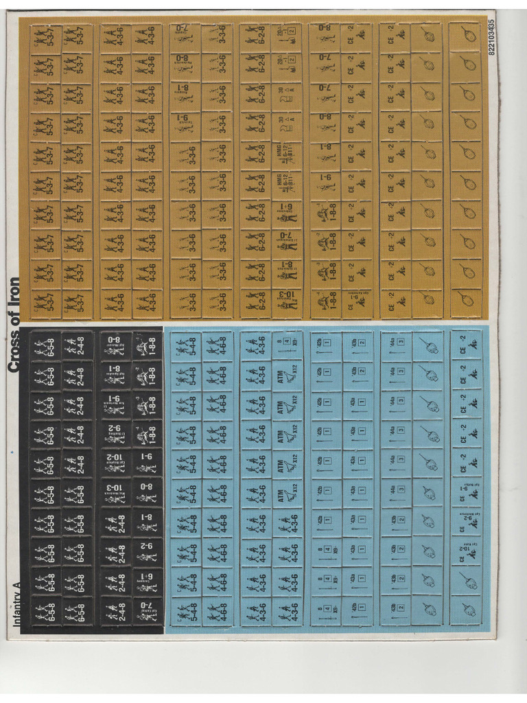 Squad Leader Cross of Iron Infantry A Counters | PDF