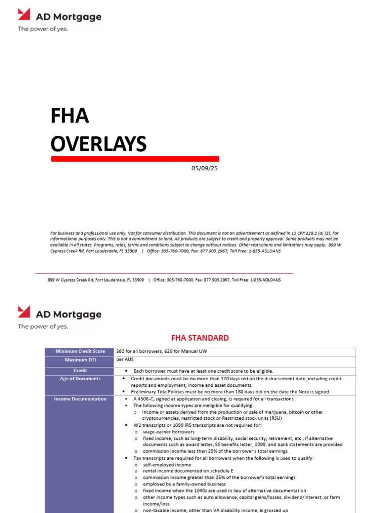 Fha Guidelines | PDF | Loans | Mortgages