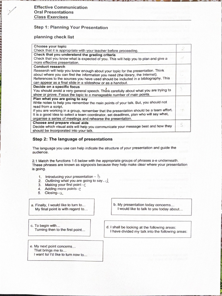 Tips For Oral Presentations | PDF