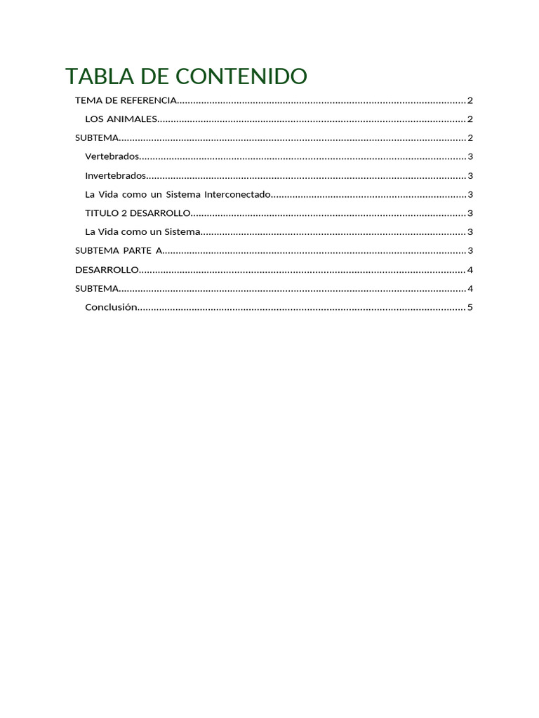 Tabla de Contenido | PDF | Herbívoro | Biodiversidad