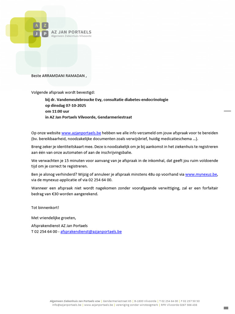 Bij Dr. Vandemeulebroucke Evy, Consultatie Diabetes-Endocrinologie Op ...