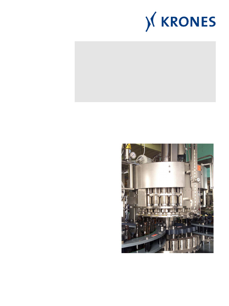 KRONES Crowner Training Manual | PDF | Valve | Mechanical Engineering
