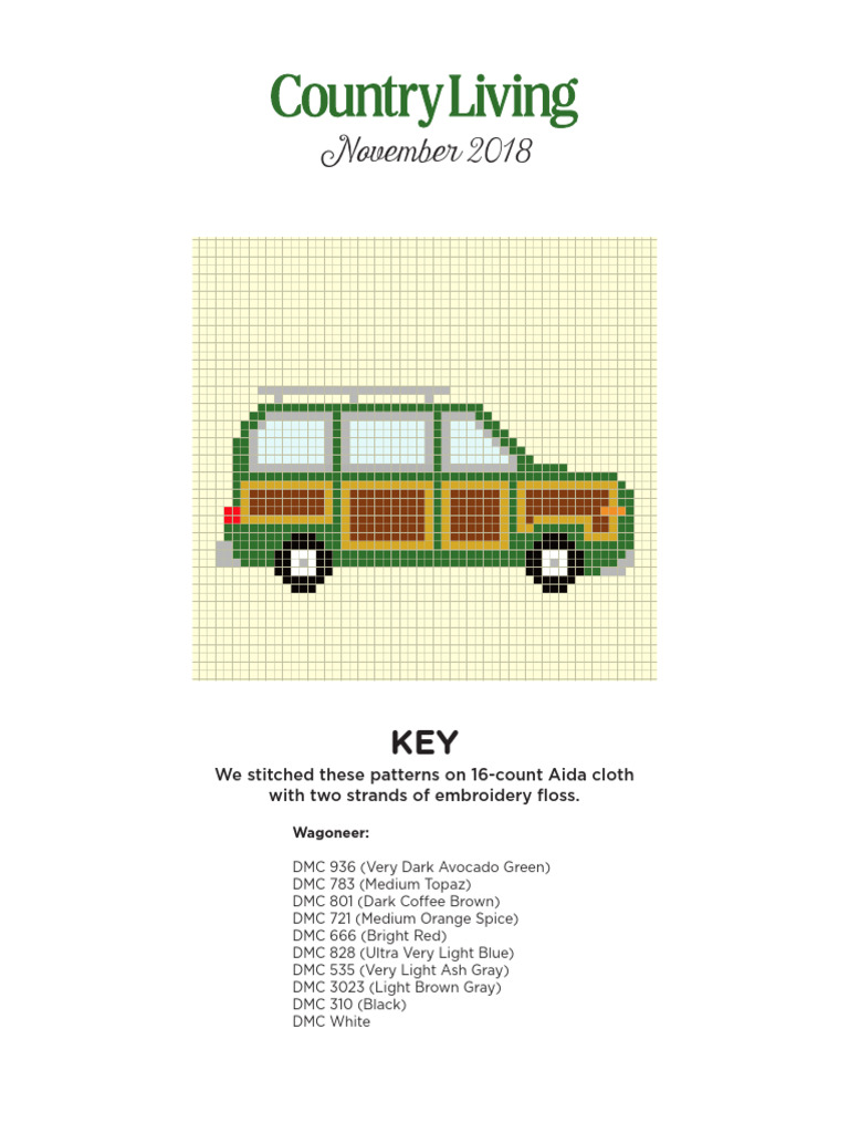 Wagonner Cross Stitch Pattern 1118 1538490125 | PDF