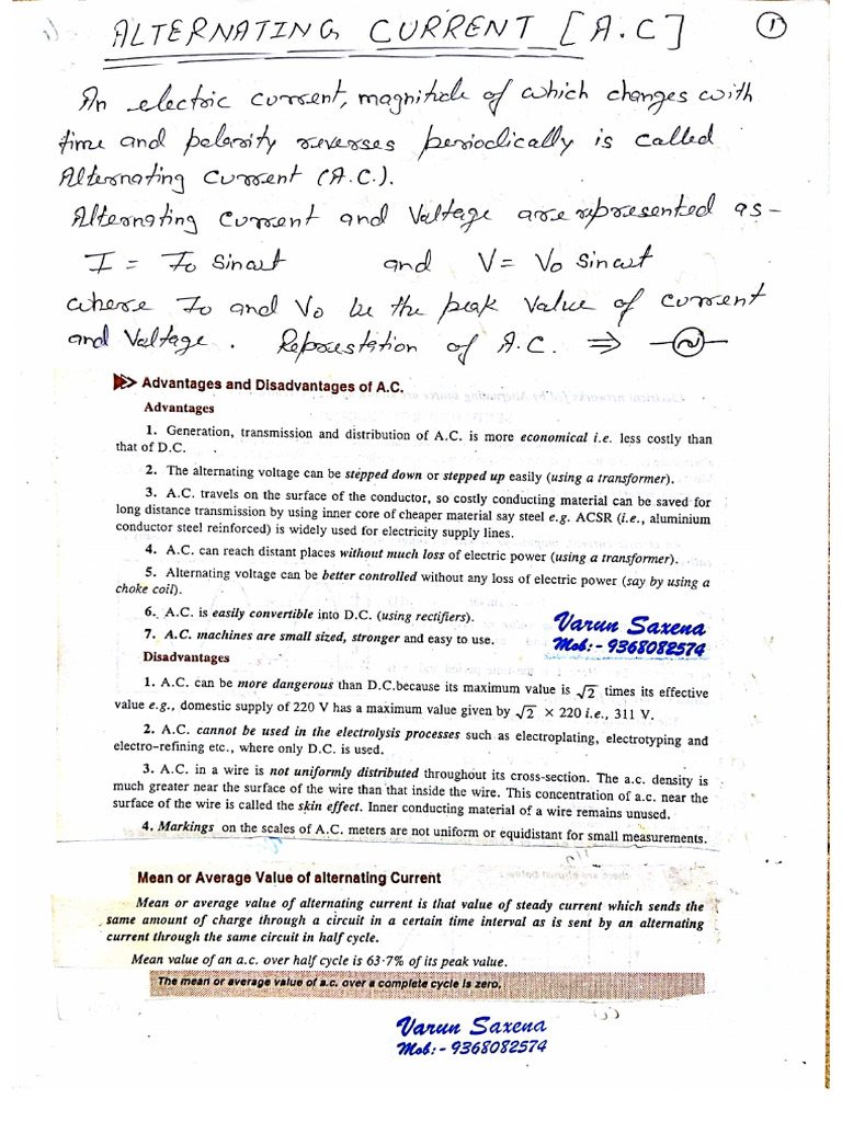 Alternating Current | PDF