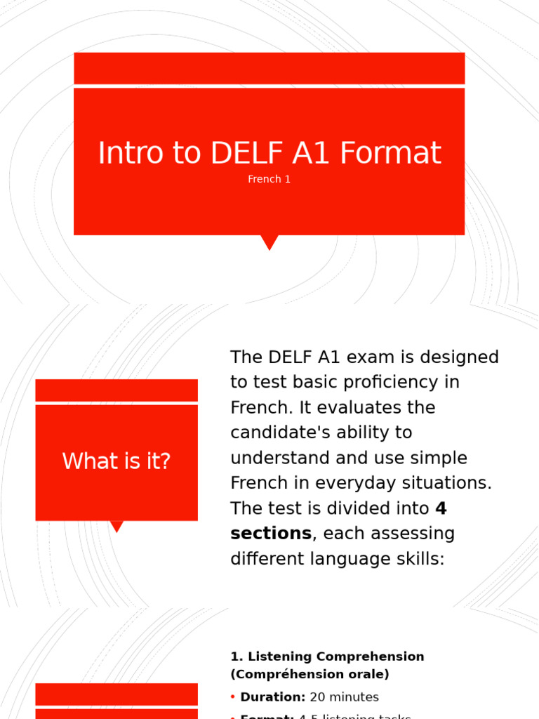 DELF A1 Exam Format Overview | PDF | Reading Comprehension | Human ...