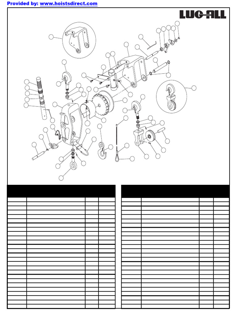 Lugall 6000-15 Parts List | PDF