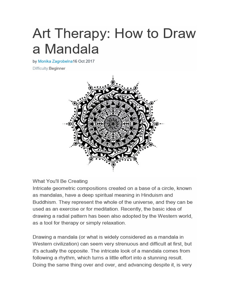Beginner's Guide to Drawing Mandalas | PDF | Mandala