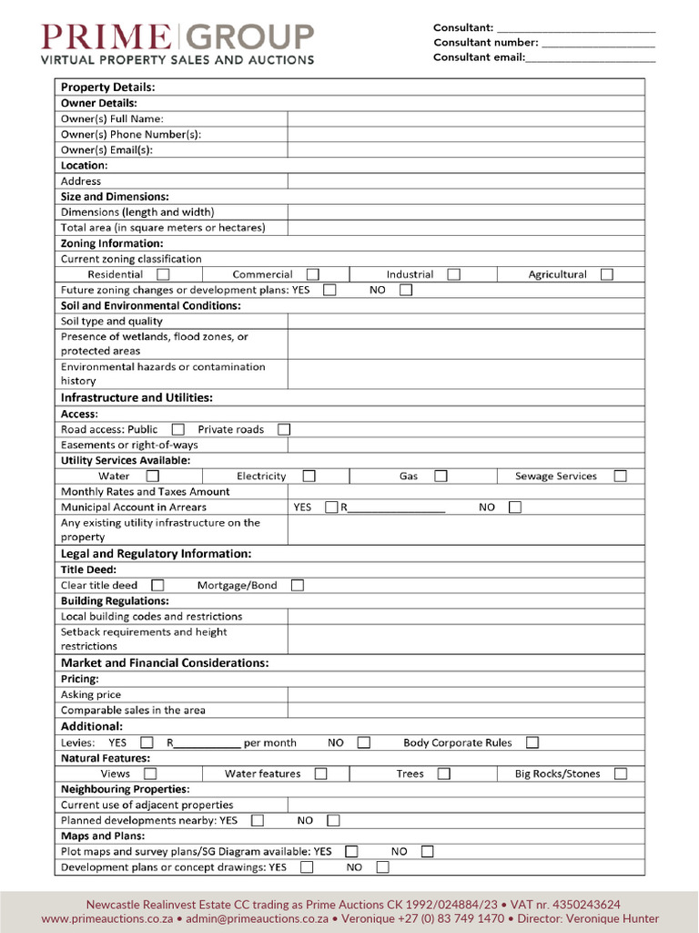 Property Advertising Consent Form | PDF