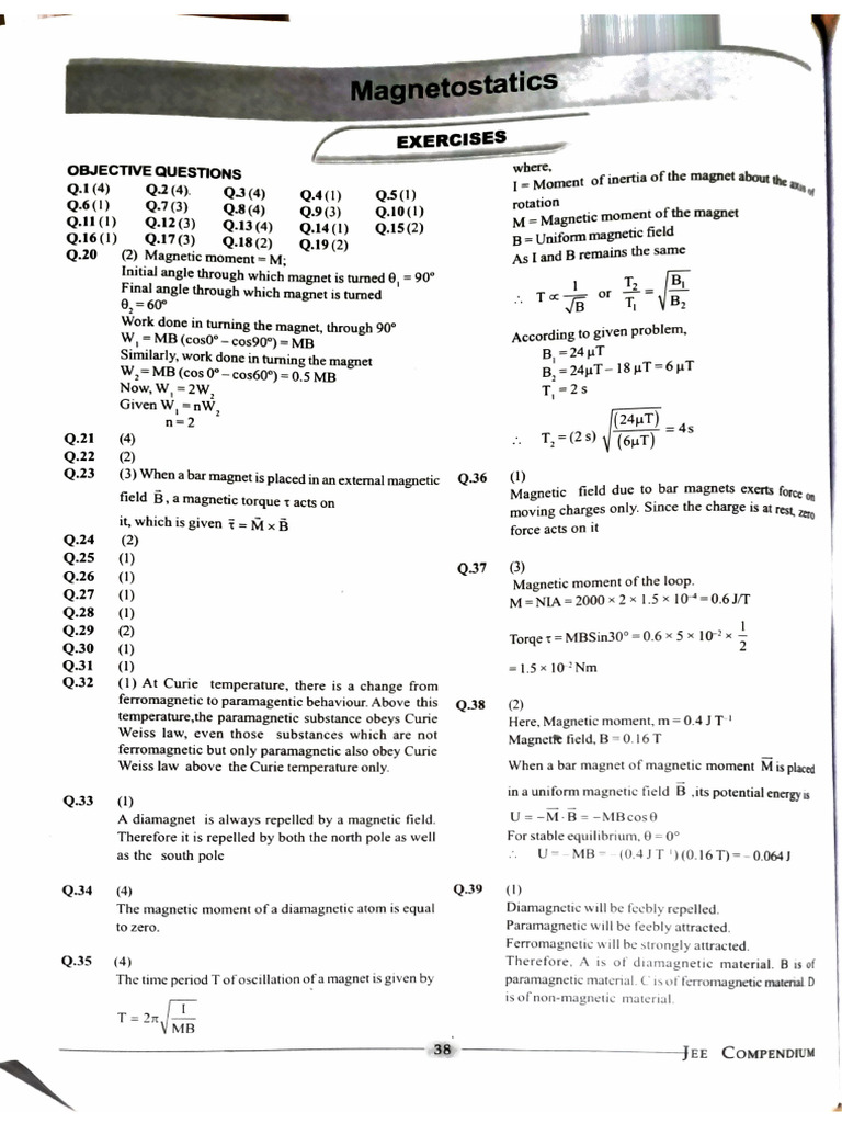 Magneto Statics | PDF