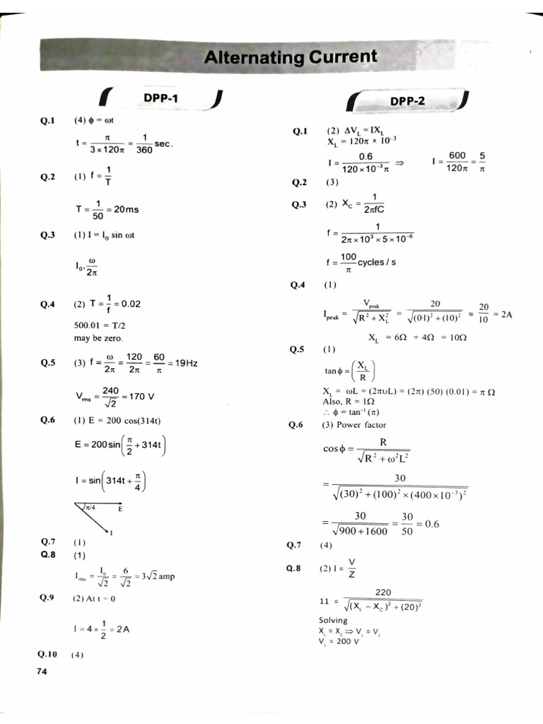 Alternating Current | PDF