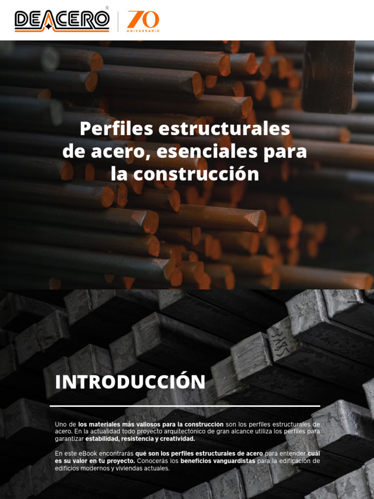 Perfiles Estructurales de Acero | PDF | Laminado (metalmecánica) | Acero