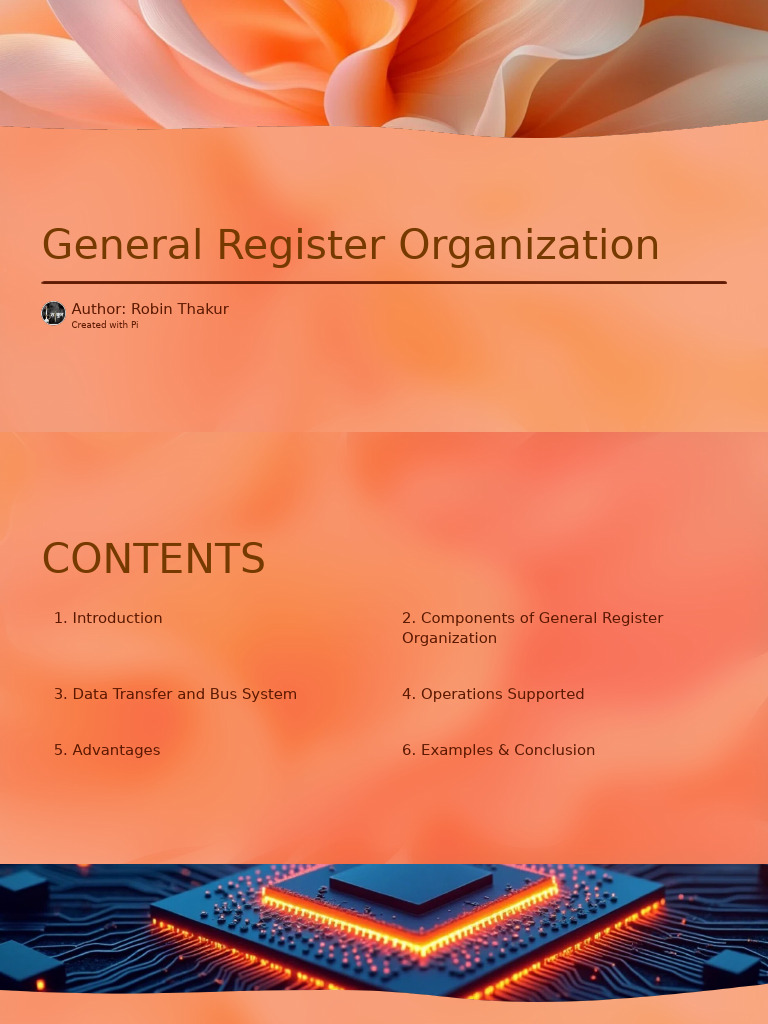 General Register Organization | PDF | Central Processing Unit | Computing