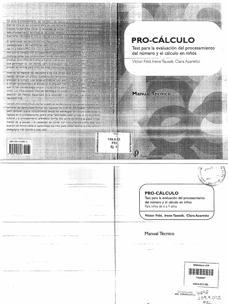 Manual Técnico-Prócalcúlo | PDF